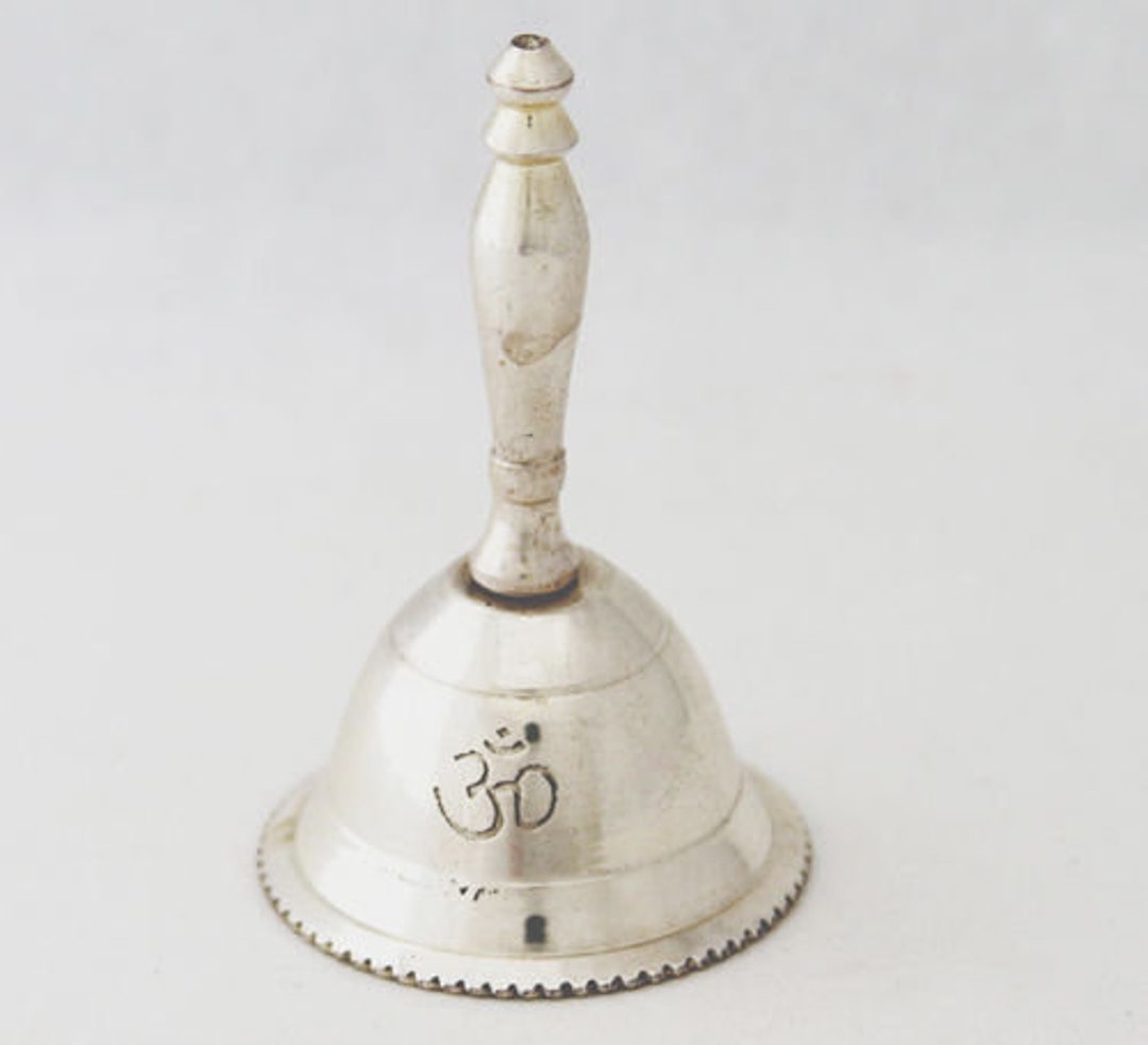 Altar Tool Silver Plated Altar Bell : OM Sign - Etsy