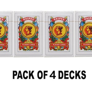 Lot of 4 Puerto Rico Rican Briscas Espanola Barajas Playing Cards Deck ...