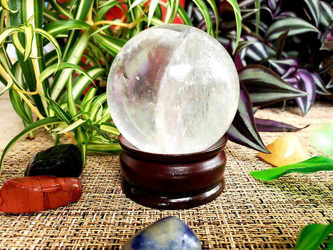 Natural Crystal Quartz Sphere Ball Stone 45-55MM From USA Clear ...