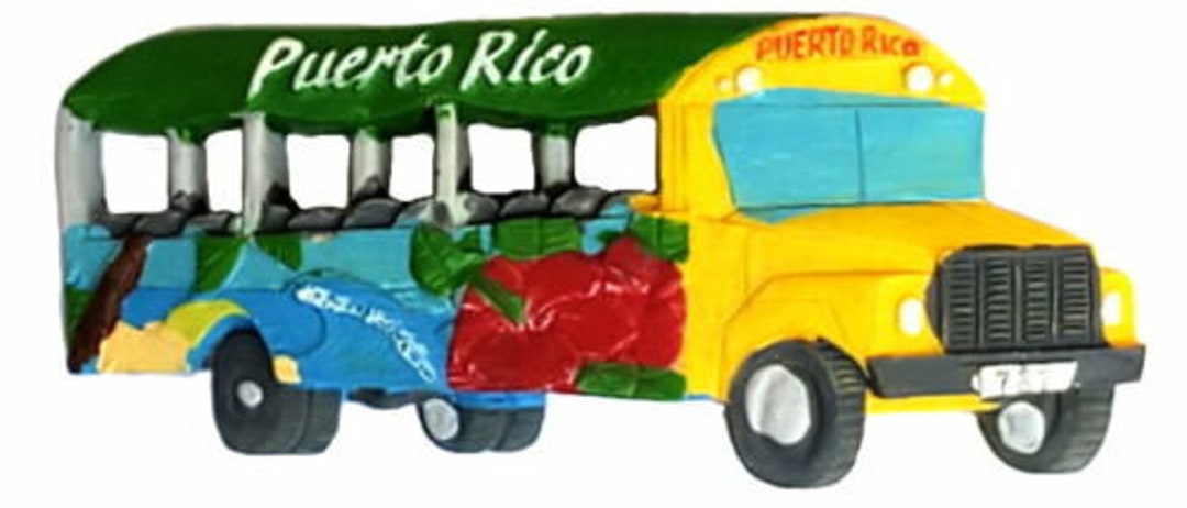 Puerto Rico Chinchorreo Bus Magnet Refrigerator Souvenirs Rican Magneto ...