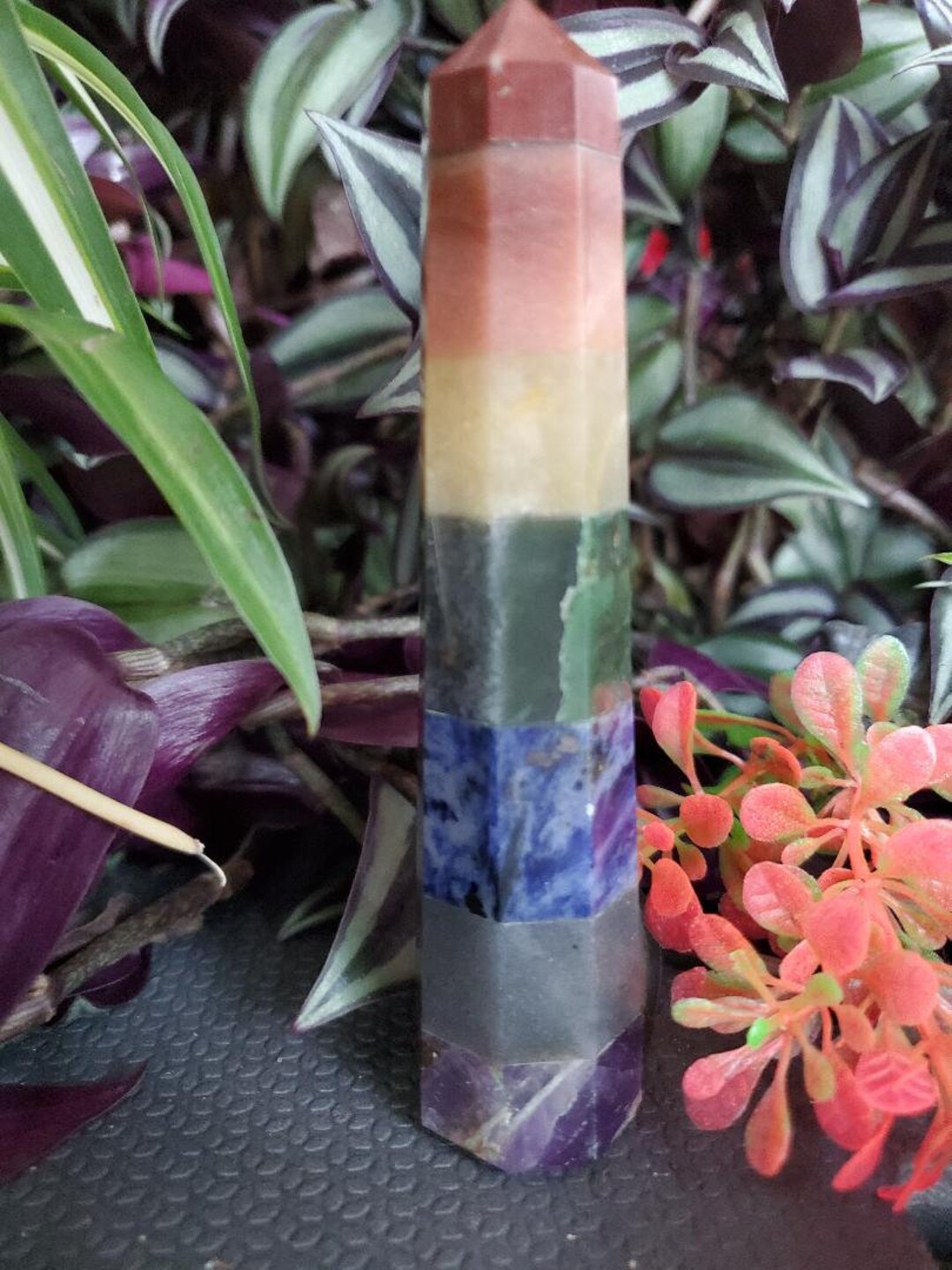 Obelisk Seven Chakra Stone 4-5 Inches - Etsy