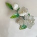 Jasmine Flower Brooch, Unique Wedding Brooch, White Floral Brooch ...