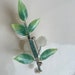 Jasmine Flower Brooch, Unique Wedding Brooch, White Floral Brooch ...