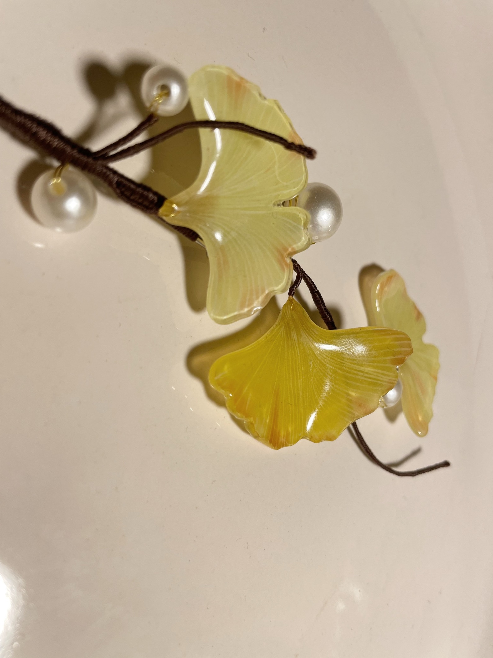 Ginkgo Leaves Brooch, Ginkgo Leaves Jewelry, Ginkgo Leaves Gifts, Autumn Gifts, Ornament, Pin ...