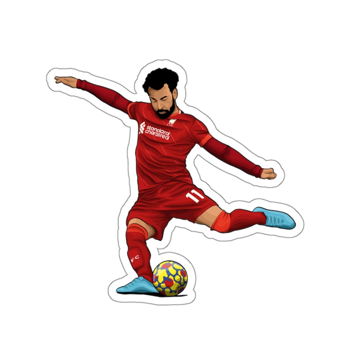 Mohamed Salah, Liverpool FC, LFC Sticker - Etsy