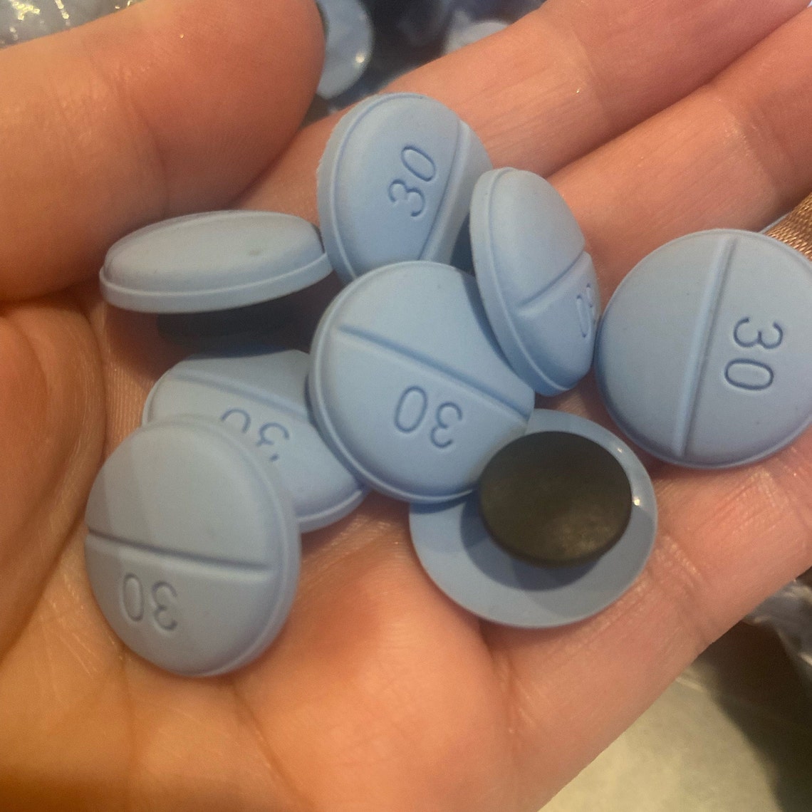 Perc M30 Blue Tablet Front/back Design Croc Charm/jibbitz | Etsy UK