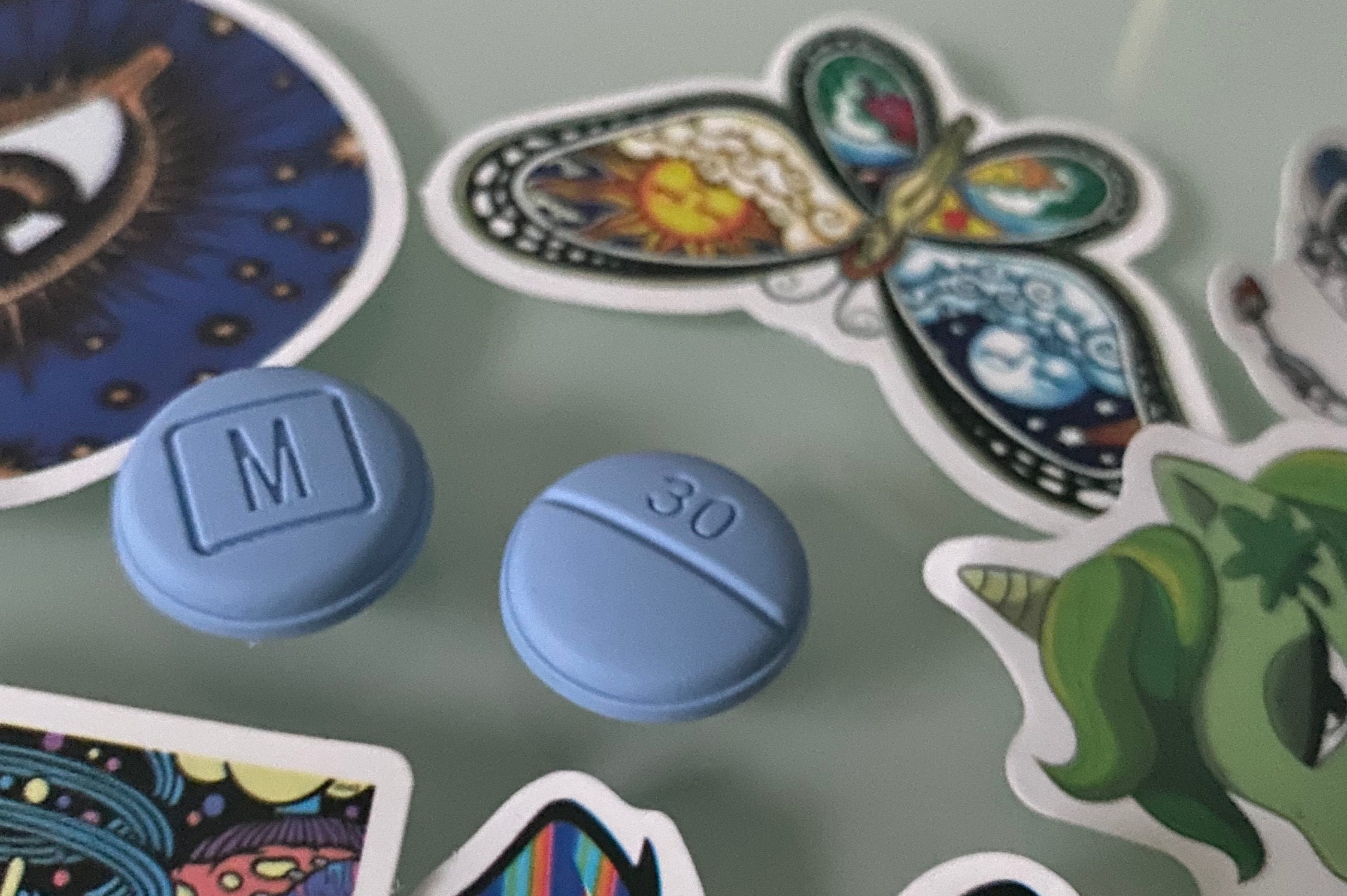 SET OF 2 PERC M30 Blue Tablet Croc Charm Front/back - Etsy