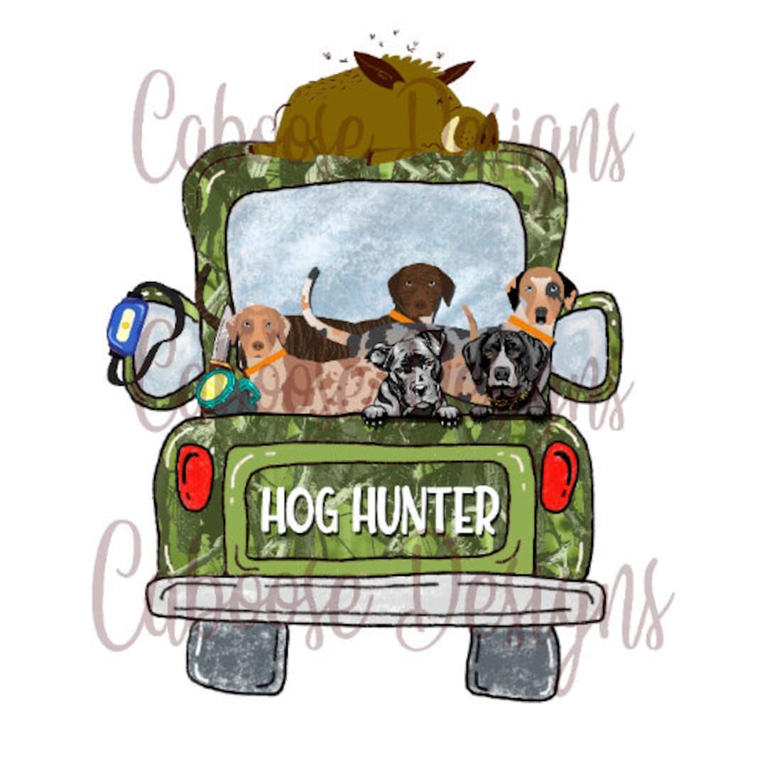 Hog Hunting Truck Digital Design Png Jpeg - Etsy