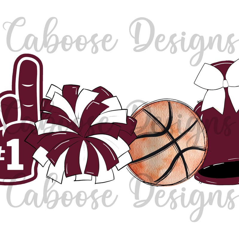 Maroon Basketball Cheer - Etsy
