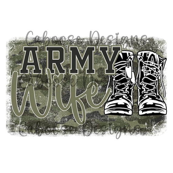 Army Wife Digital Design Png Jpeg - Etsy