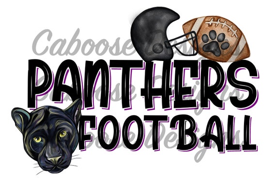 Panthers Football Digital Design Png Jpeg - Etsy