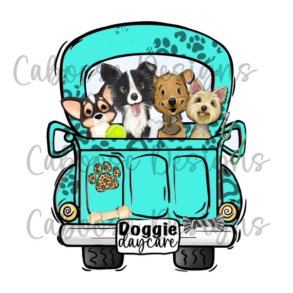 Doggy Daycare Truck Digital Design Png Jpeg - Etsy