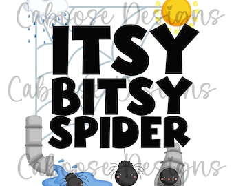 The Itsy Bitsy Spider Clip Art - Instant Download File - Digital ...