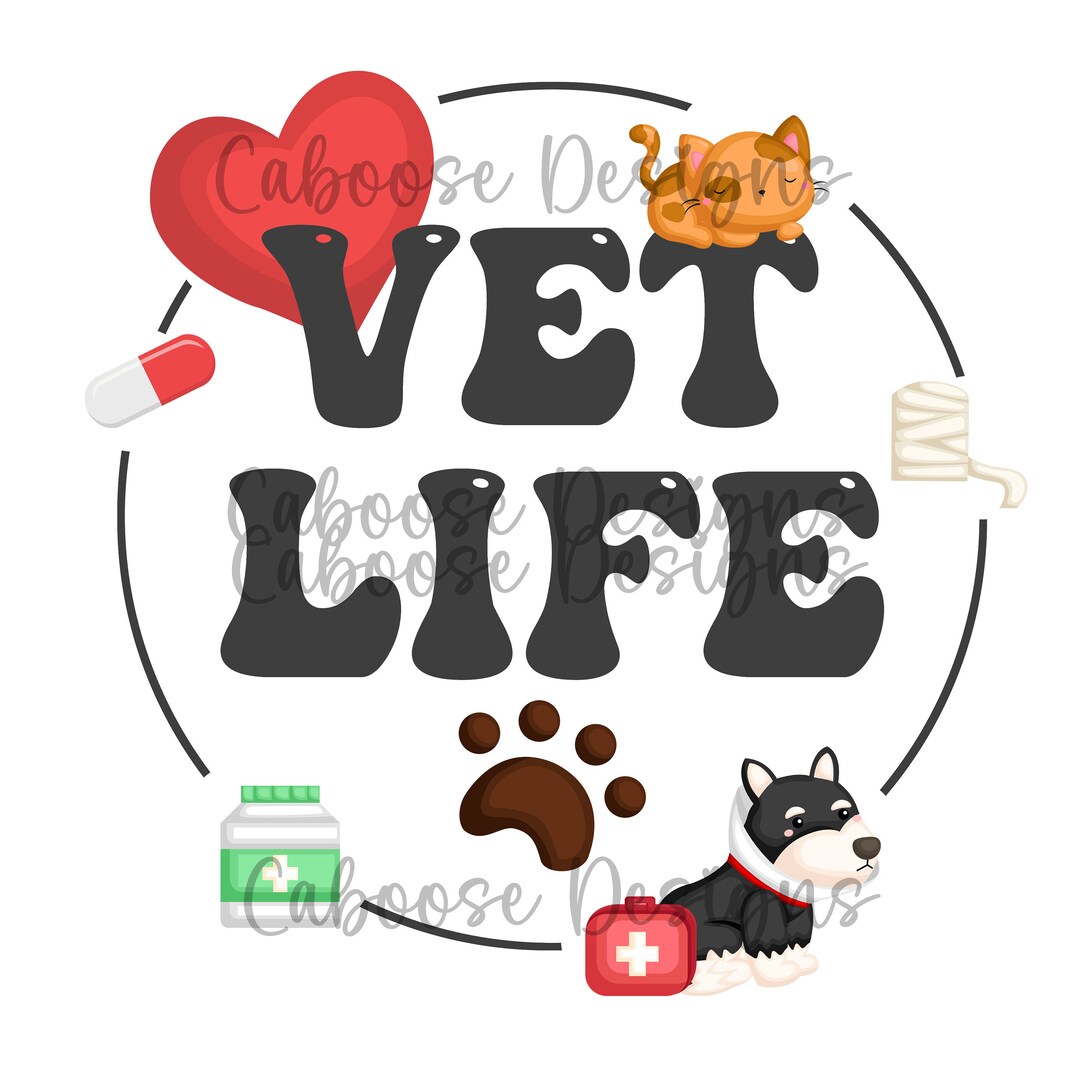 Vet Life Digital Design Png Jpeg - Etsy