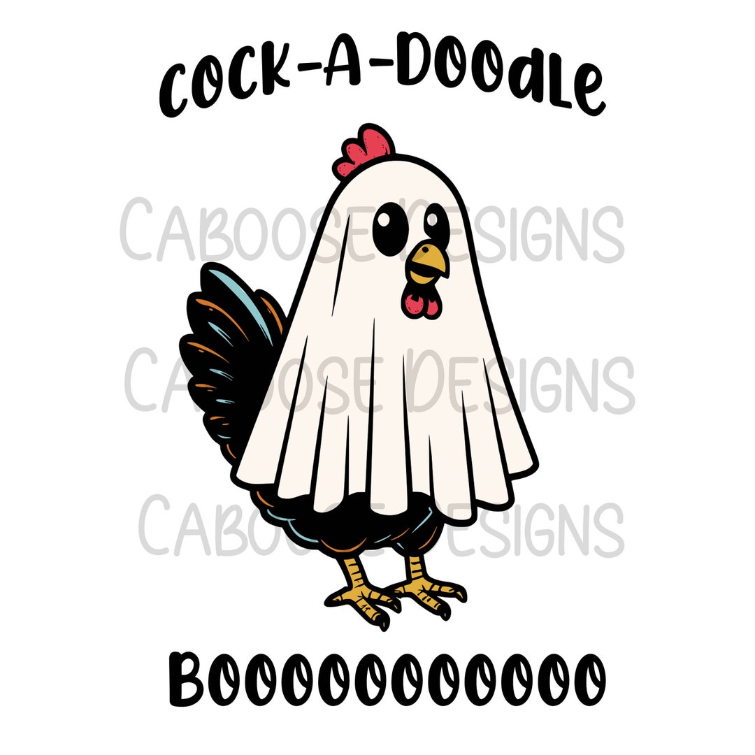 Ghost Chicken Digital Design Png Jpg - Etsy