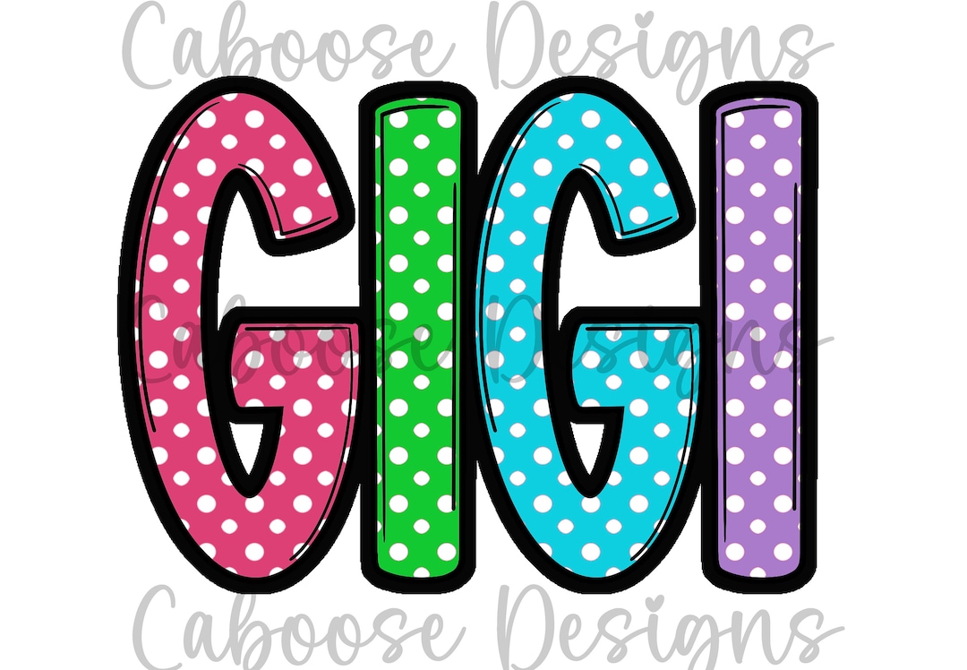 GIGI Digital Design Png Jpg - Etsy