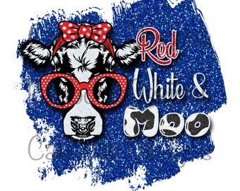 Red White and Moo Png - Etsy