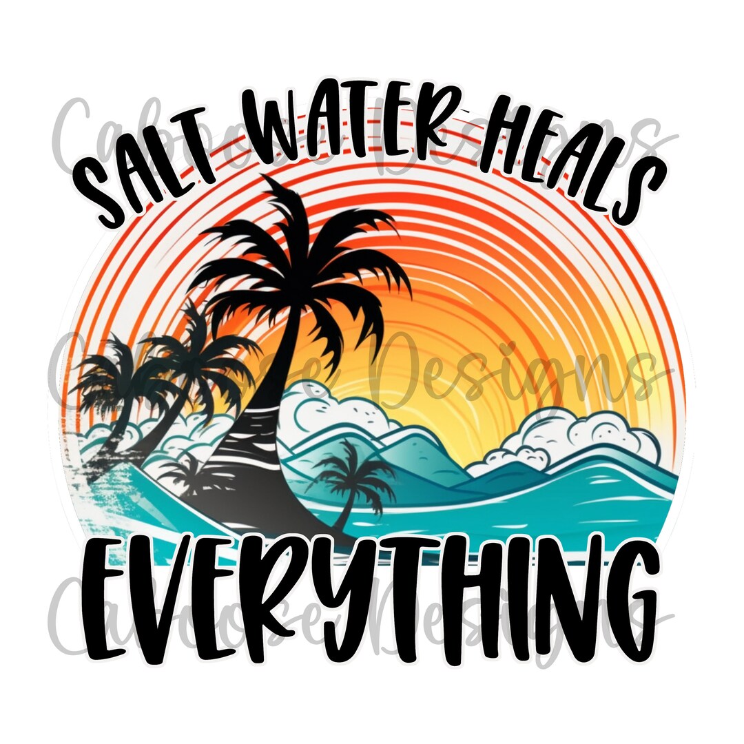 Salt Water Digital Design Png Jpeg - Etsy
