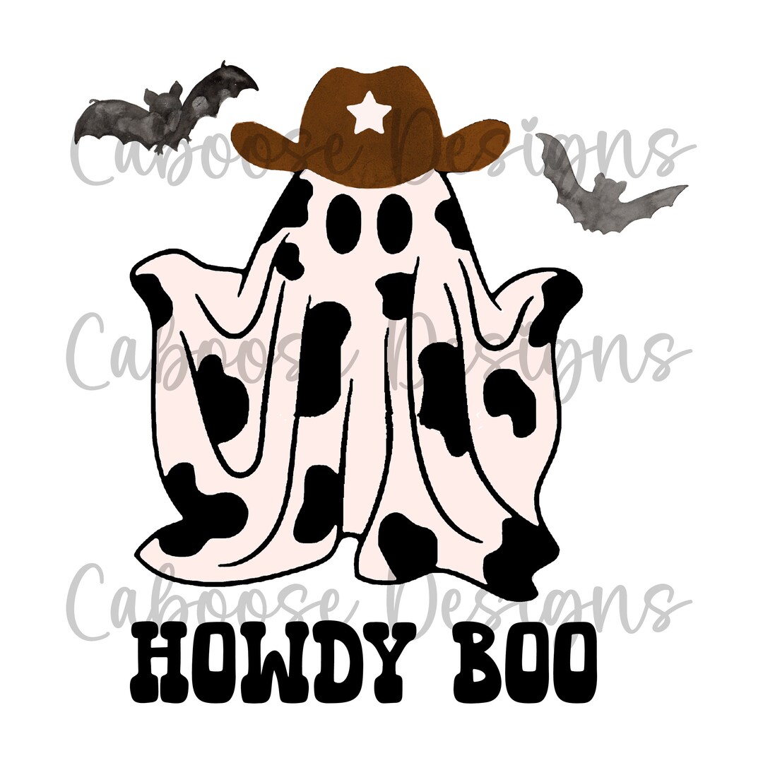 Howdy Boo Ghost Digital Design Png Jpeg - Etsy