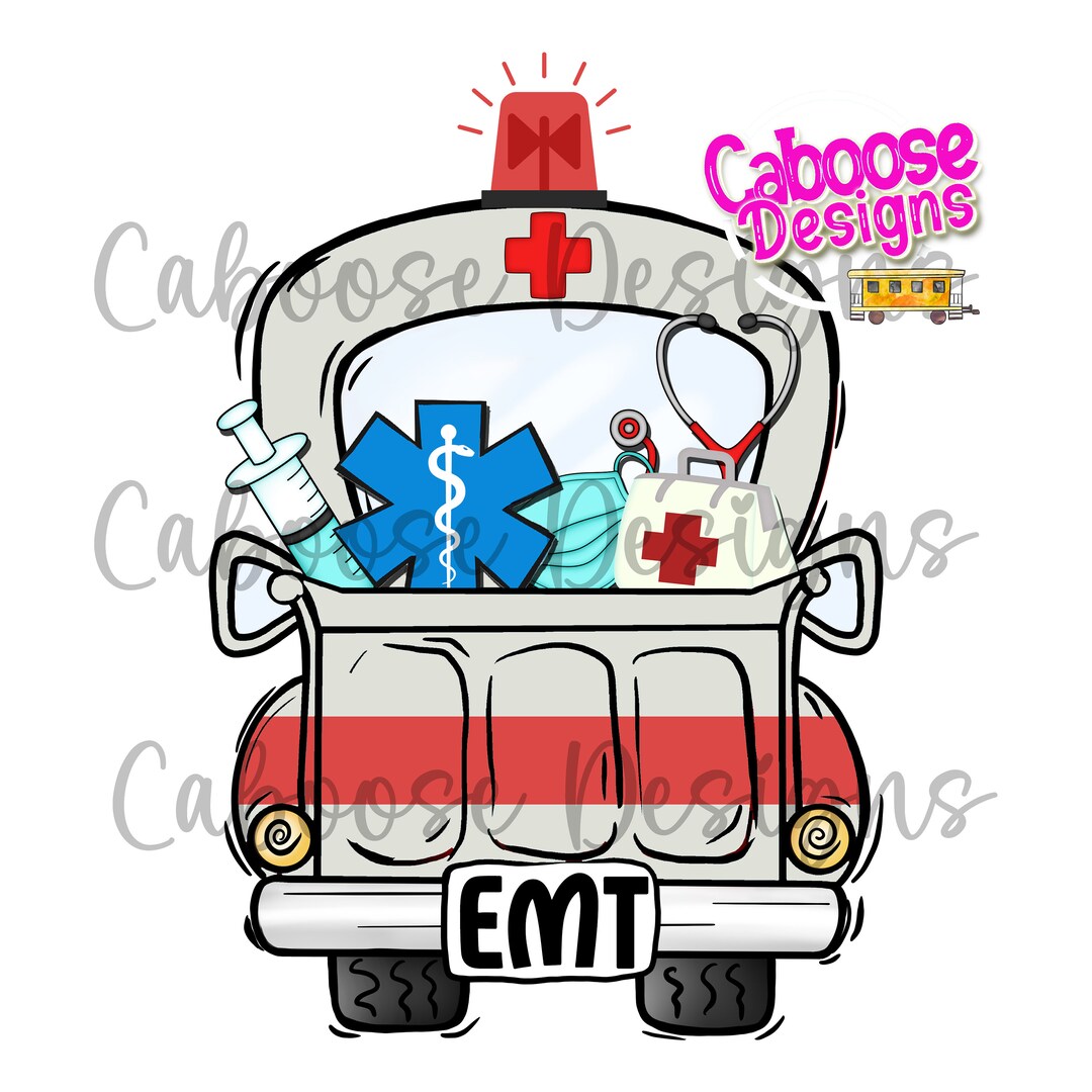 EMT Ambulance Truck Digital Design Png Jpeg - Etsy