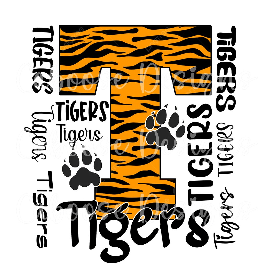 Tigers Digital Design Png Jpeg - Etsy