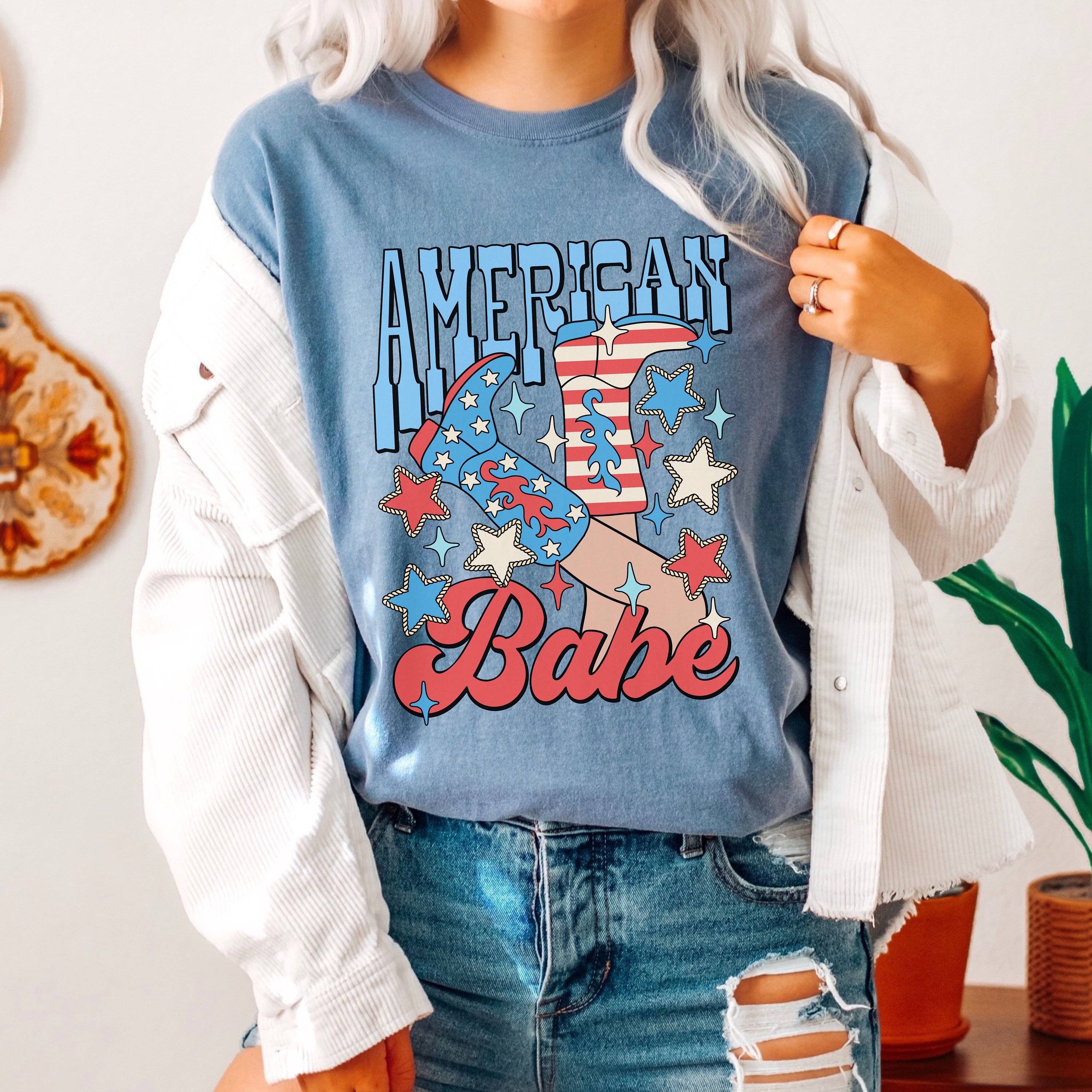 Fourth of July Western Shirtcute Comfort Colors Western Shirtcowgirl T ...