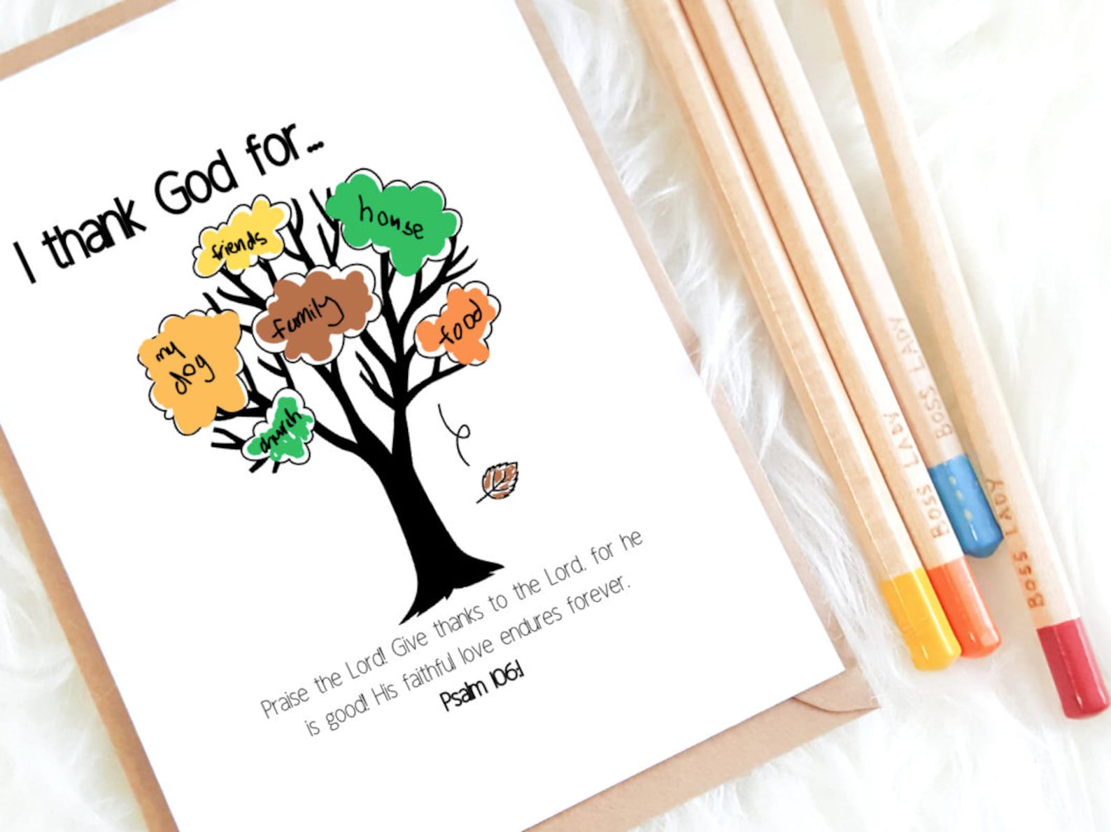 Gratitude Tree Craft, Sunday School Printable, Sunday School ...