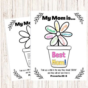 Mother's Day Craft, Christian Mother's Day Craft, Sunday School ...