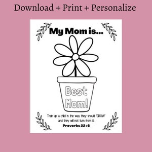Mother's Day Craft, Christian Mother's Day Craft, Sunday School ...