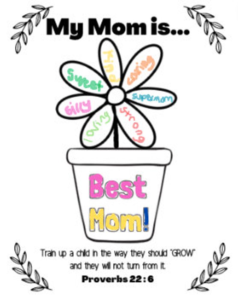 Mother's Day Craft, Christian Mother's Day Craft, Sunday School ...
