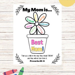 Mother's Day Craft, Christian Mother's Day Craft, Sunday School ...