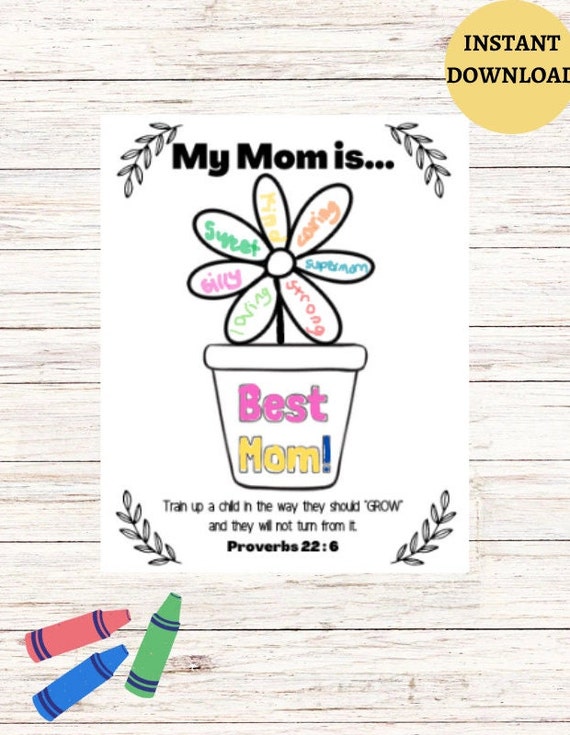 Printable Christian Mothers Day Crafts Mother's Day Craft Ideas