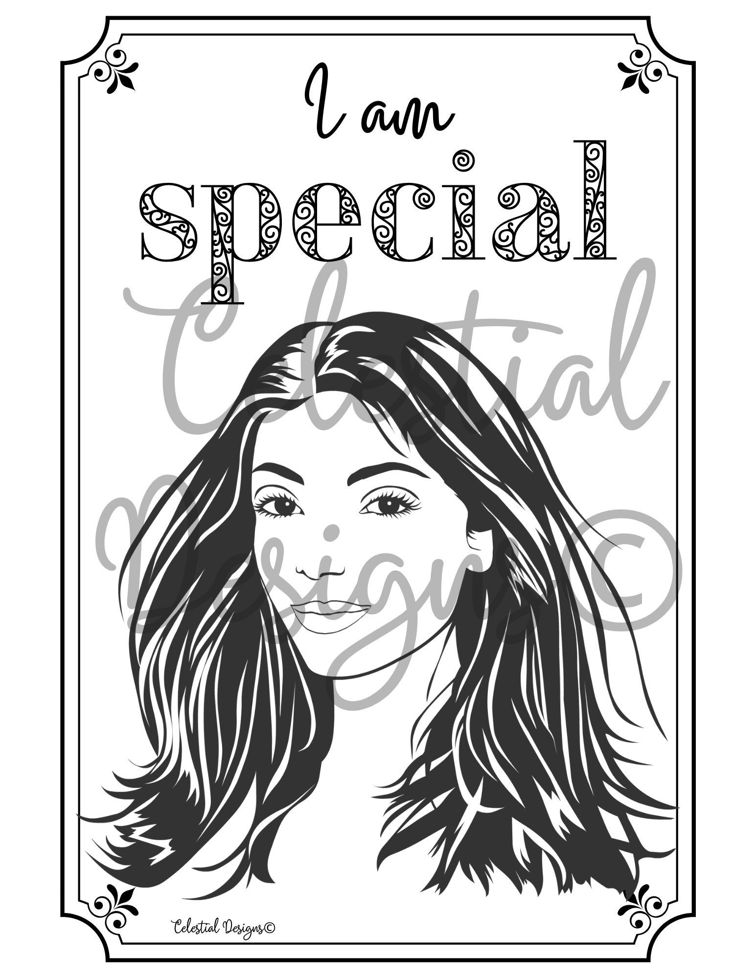 Coloring Pages | Positive Affirmations | Girl Friends - Etsy