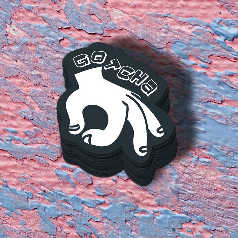 Gotcha Hand Game Sticker • Funny Circle Game Decal - Etsy