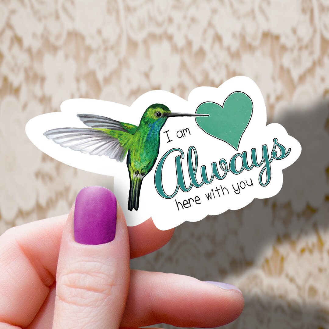 Hummingbird and Hearts Brother Memorial Decal Vinyl Remembrance Sticker ...
