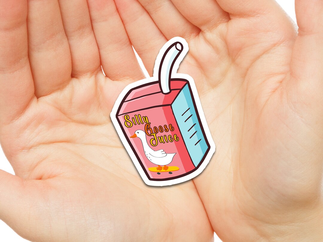 Silly Goose Juice Vinyl Sticker - Etsy