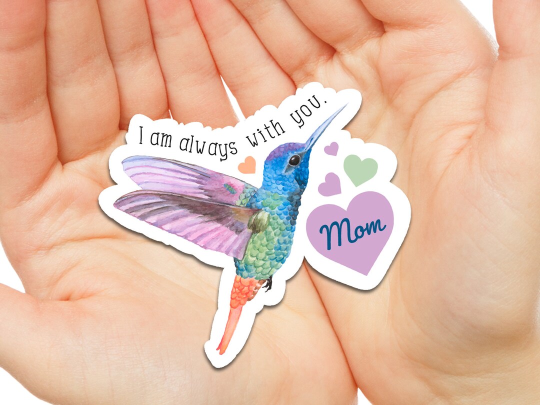 Hummingbird Mom Remembrance Sticker | Memorial Decal | in Loving Memory ...