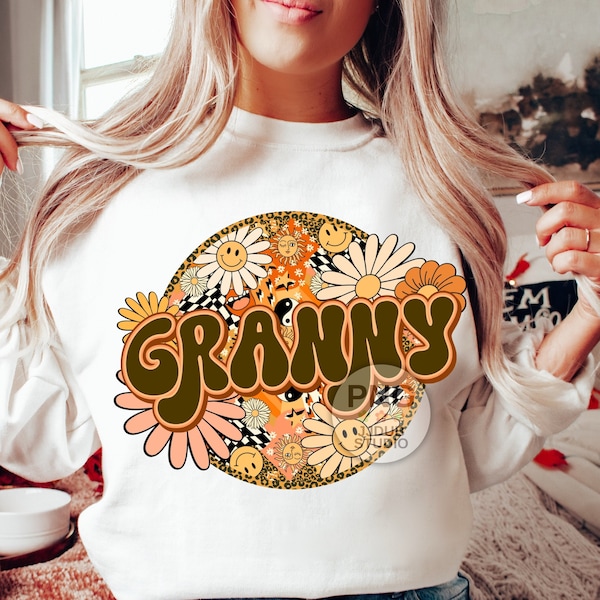 Groovy Granny Print - Etsy