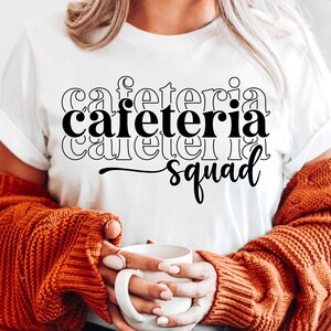 Lunch Lady Svg, Cafeteria Worker Svg, Cafeteria Squad Svg, Crew, Retro ...