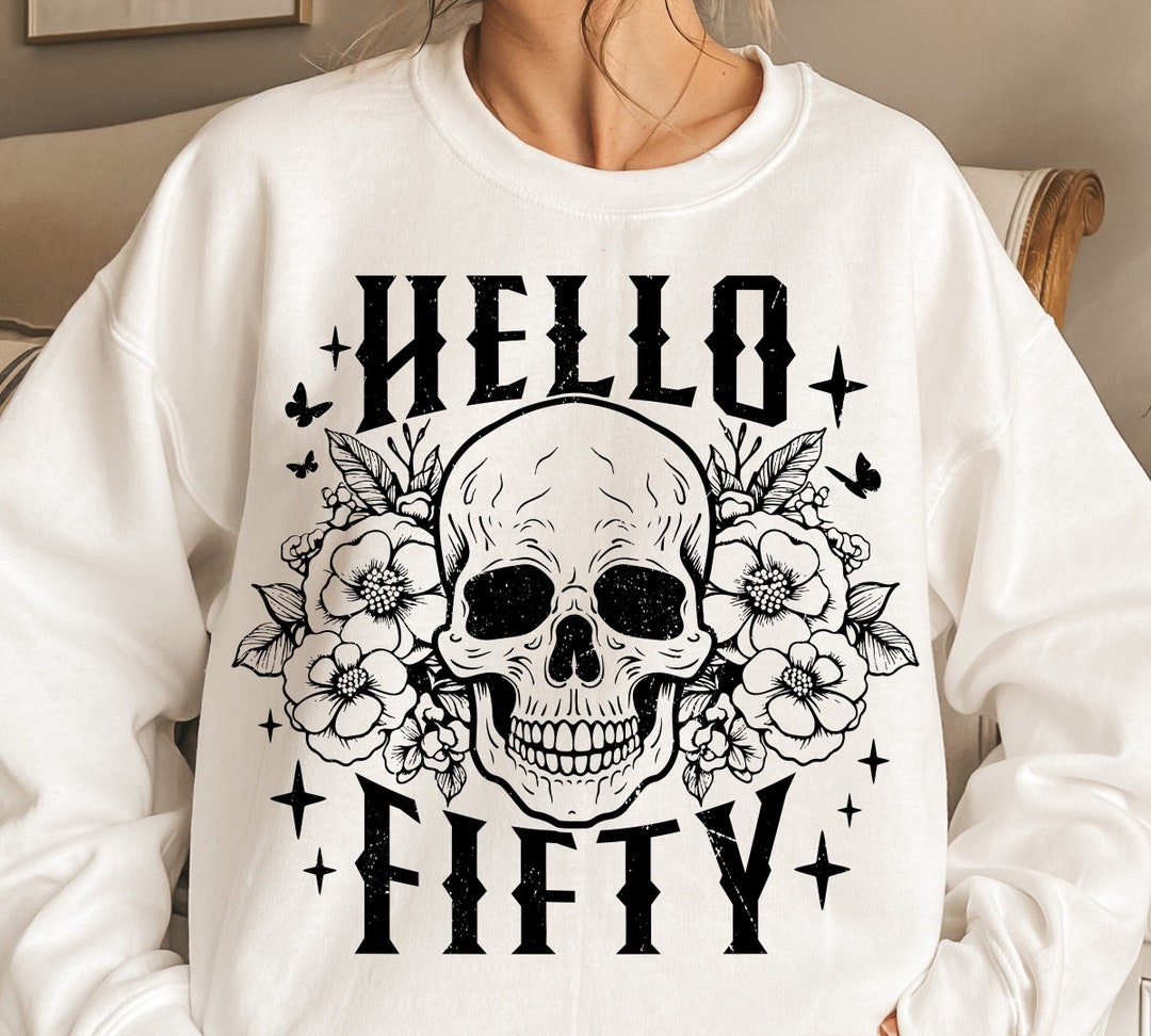 50th Birthday Svg Png, Hello Fifty Svg, in My Fifties Era Svg, Hello 50 ...