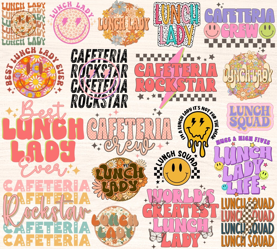 Lunch Lady Png Bundle, Cafeteria Worker Png, Best Lunch Lady Ever ...