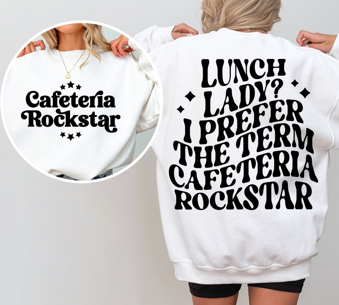 Lunch Lady Svg, Cafeteria Worker Svg, Cafeteria Rockstar Svg, Front and ...