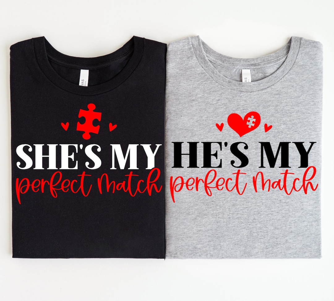 He's My Match Svg Png, She's My Match Svg, Couple Valentine Svg, King ...