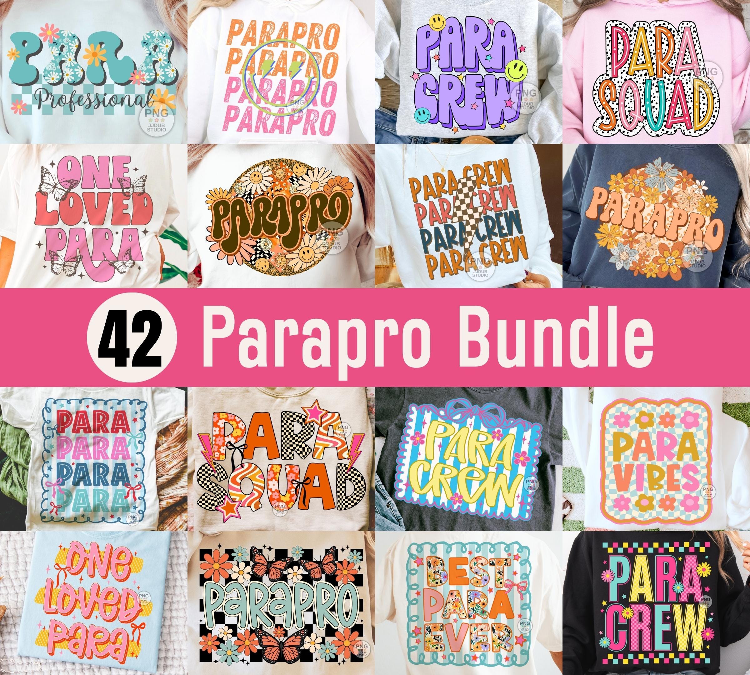 Para Png Bundle, Paraprofessional Png, Para Professional Sublimation ...