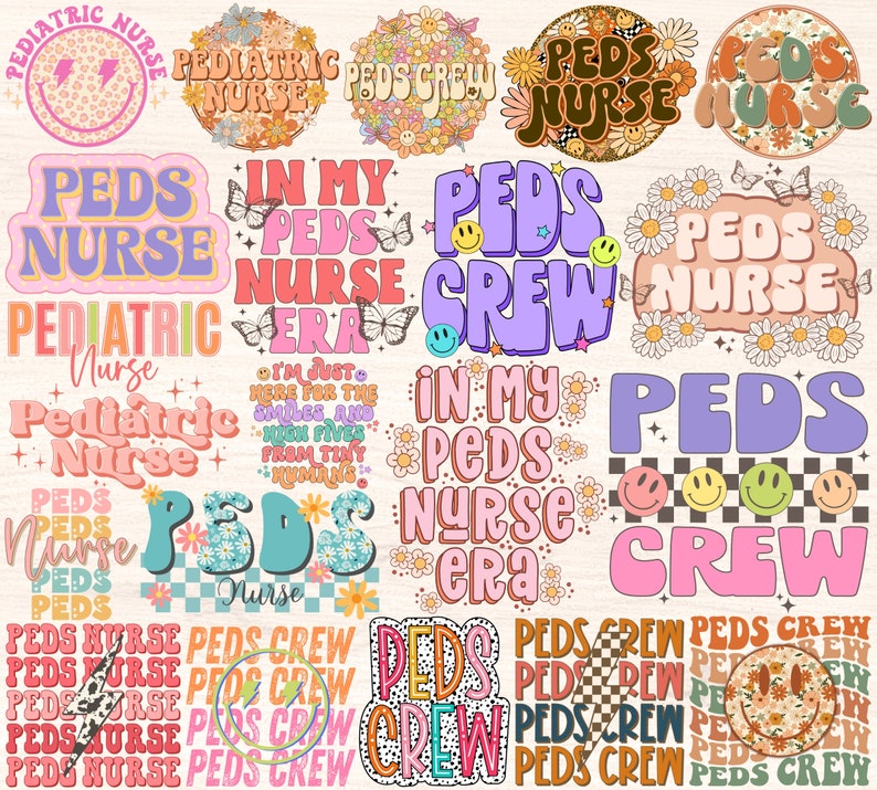 Pediatric Nurse Png Bundle, Peds Crew Png, Peds Nurse Png, Pediatrics ...