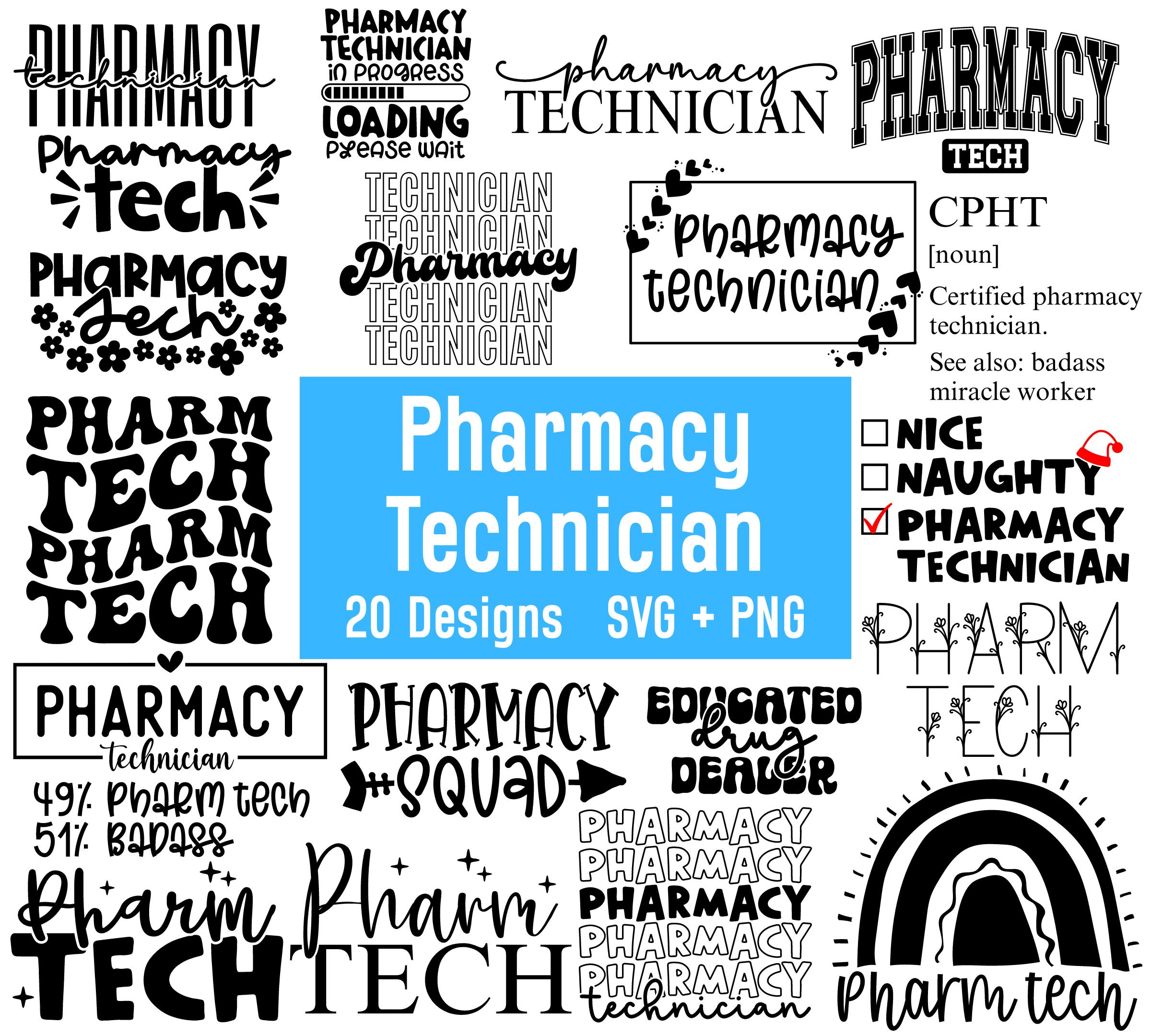 Pharmacy Tech Svg Bundle, Pharmacy Technician Svg, Pharm Tech Svg for ...