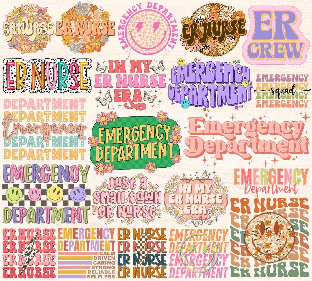 ER Nurse Png Bundle, Emergency Department Png, Emergency Room Nurse ...