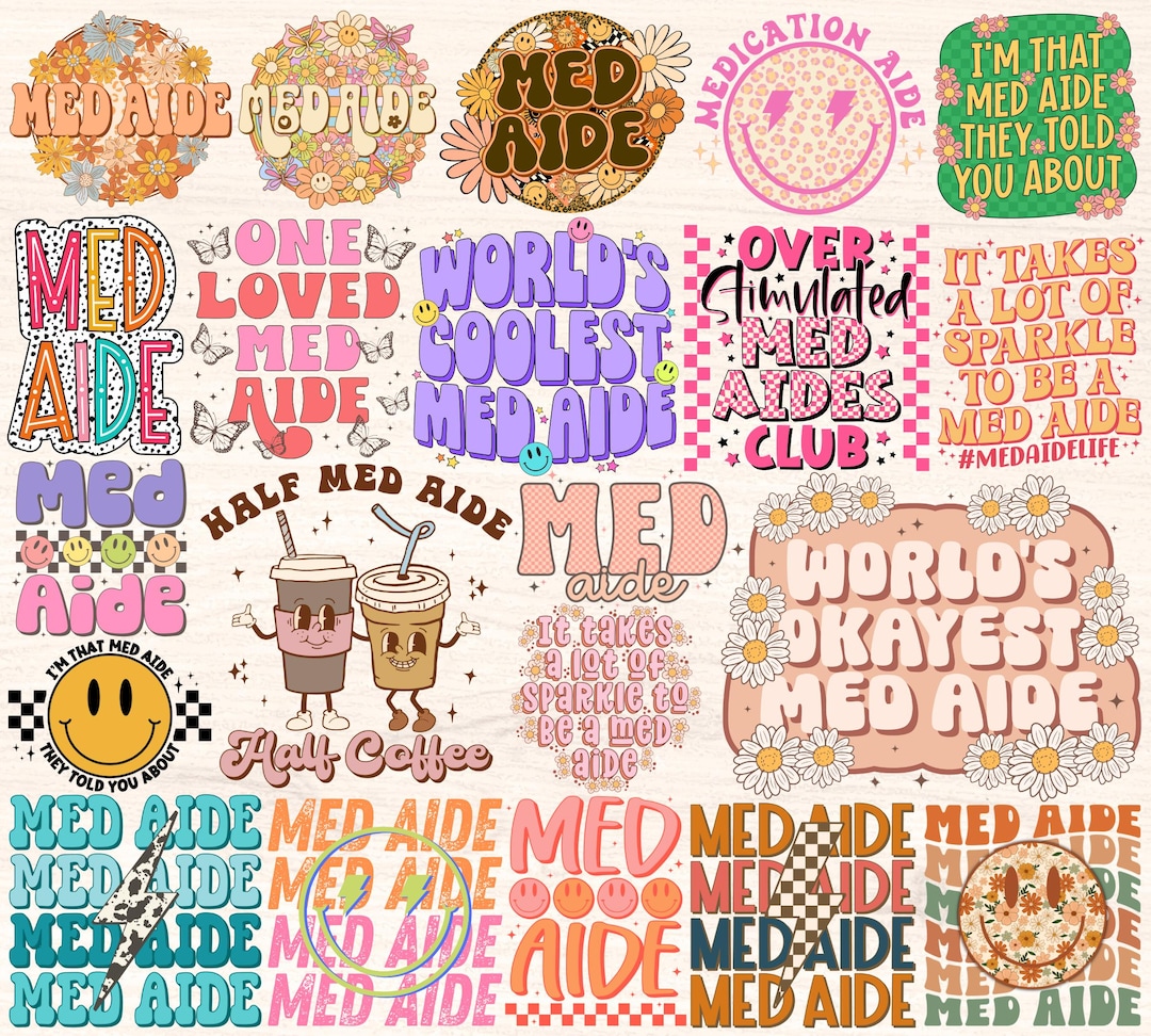 Med Aide Png Bundle, Certified Medication Aide Png, Cma Sublimation ...