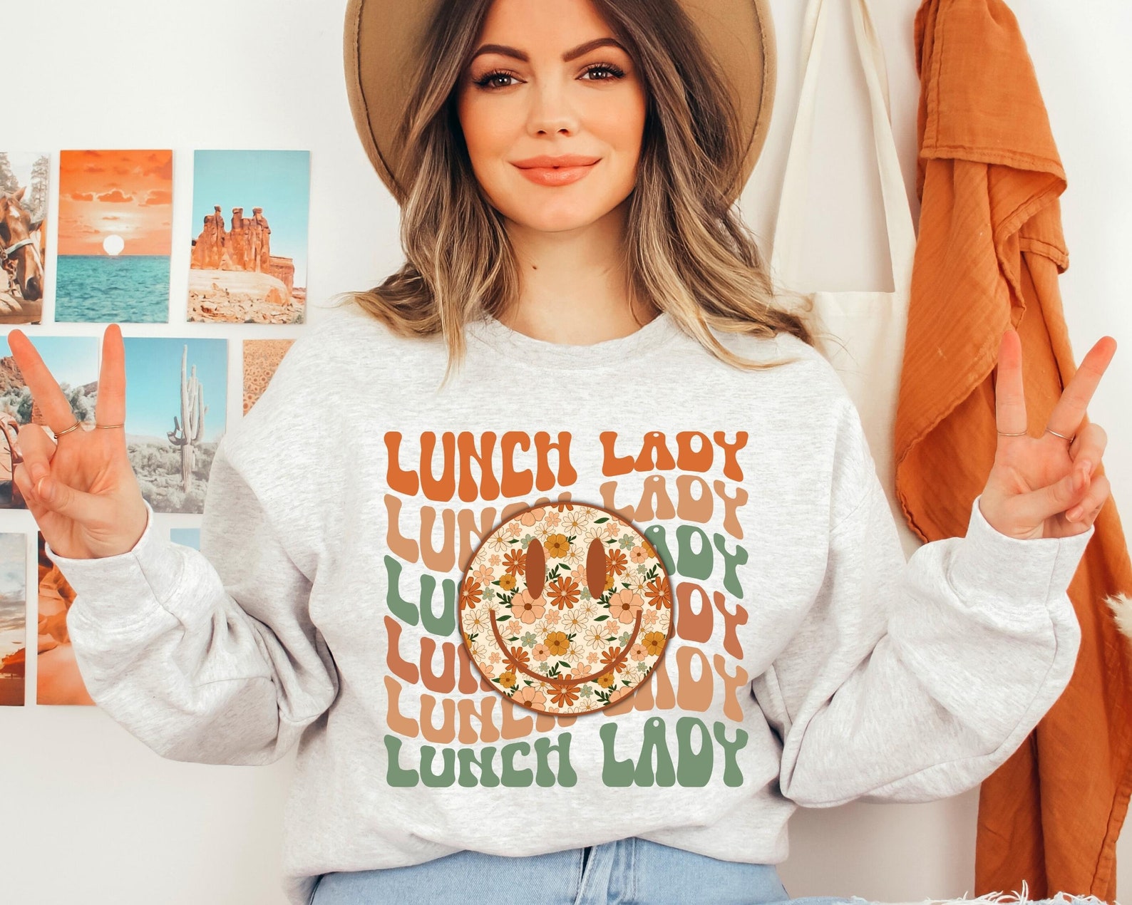 Lunch Lady Png Lunch Lady Sublimation Designs Retro Groovy - Etsy