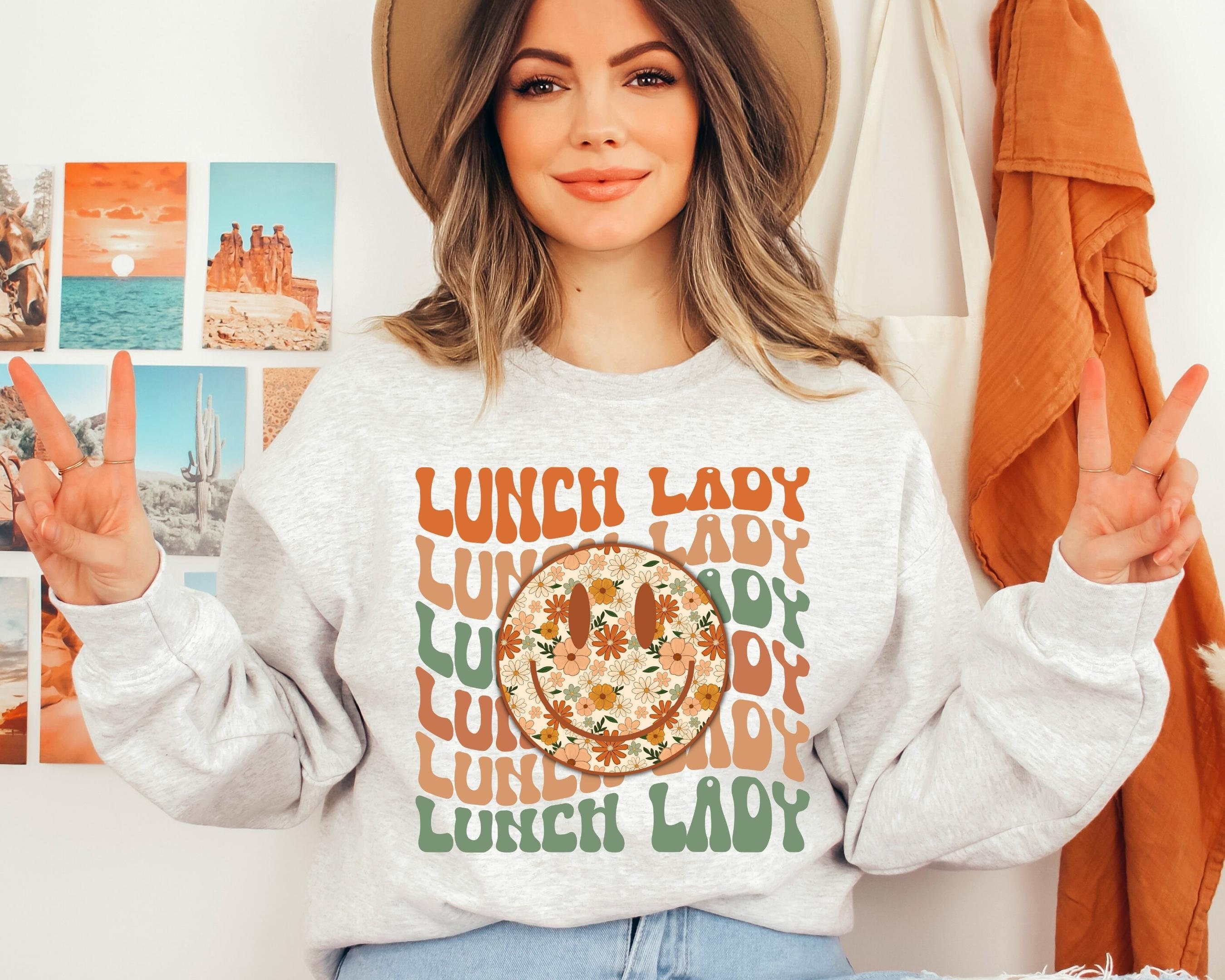 Lunch Lady Png Lunch Lady Sublimation Designs Retro Groovy - Etsy